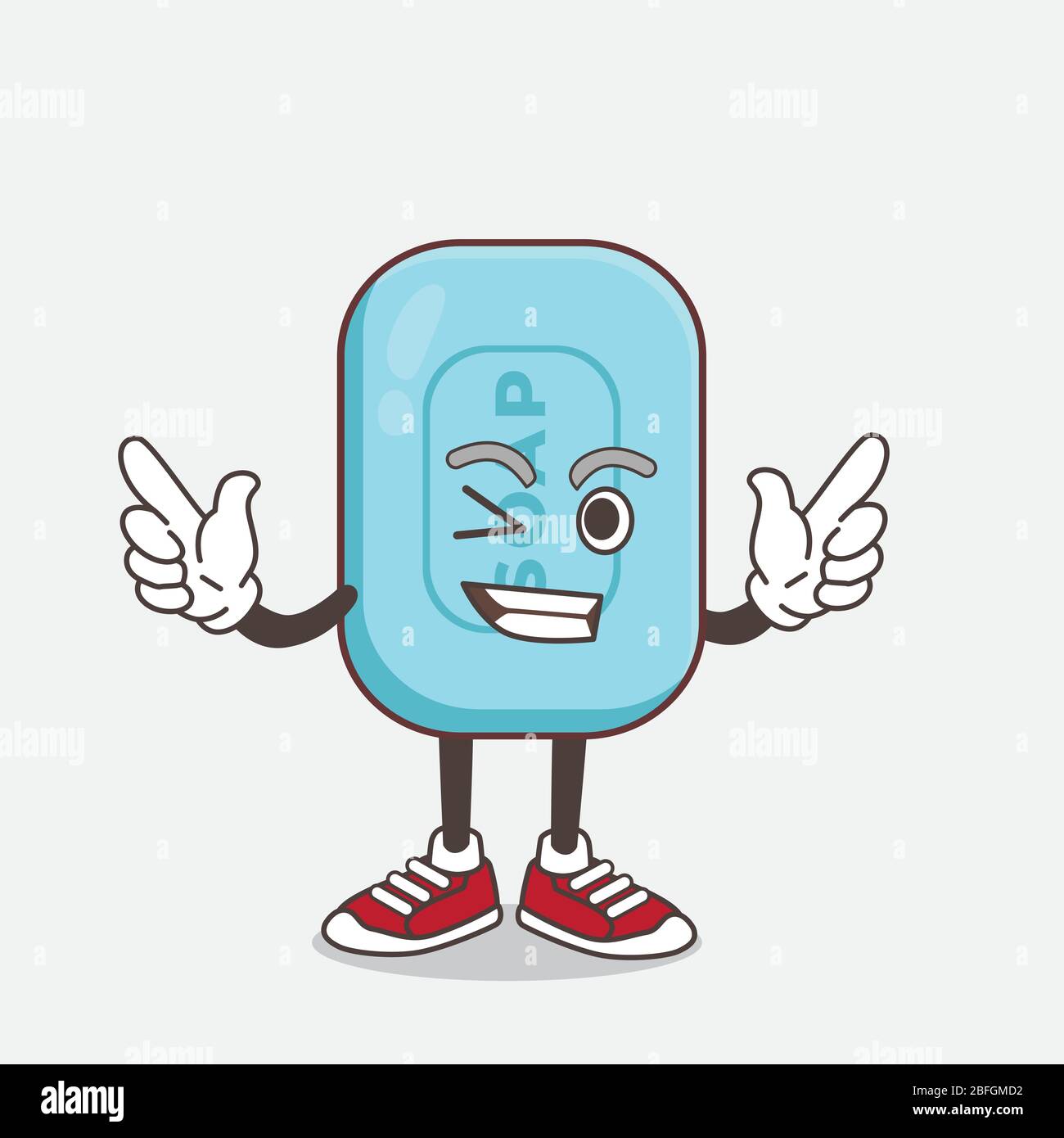 Illustration of Blue Soap Mascot Character Vector Stock Vector Image ...
