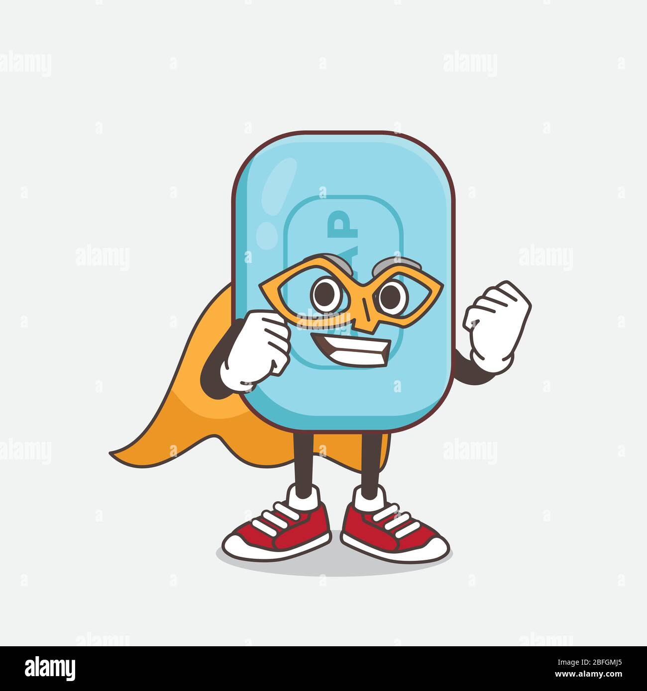 Illustration of Blue Soap Mascot Character Vector Stock Vector Image ...