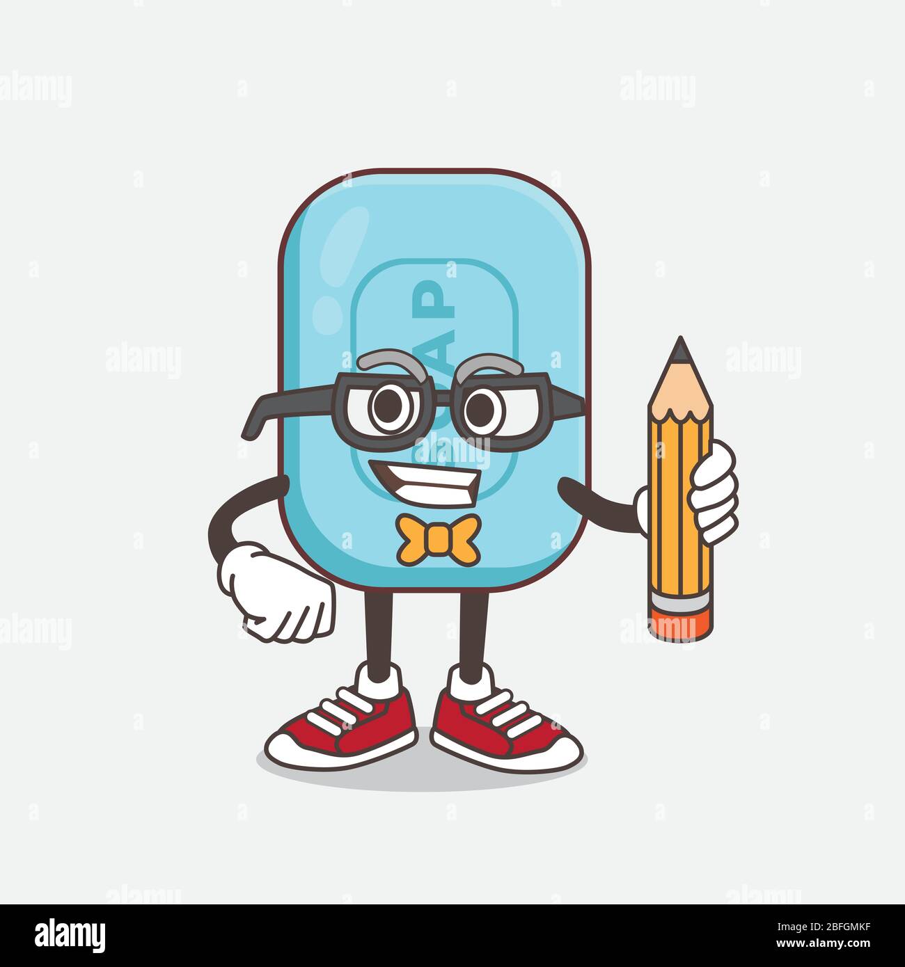 Illustration of Blue Soap Mascot Character Vector Stock Vector Image ...