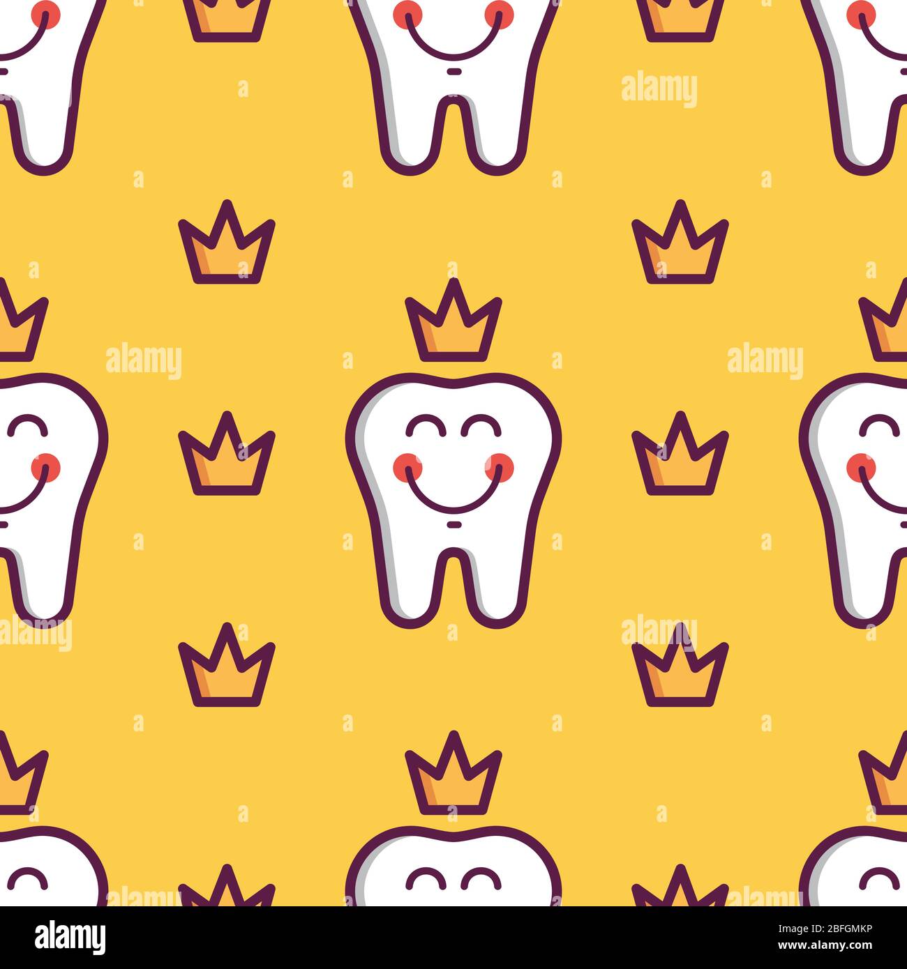 Tooth royal king cartoon hi-res stock photography and images - Alamy