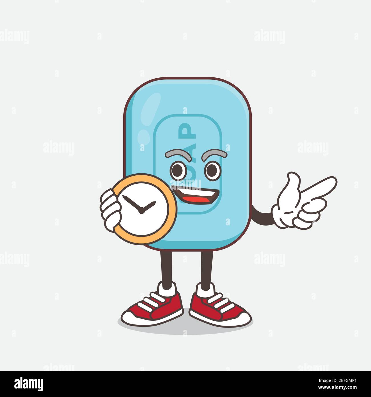 Illustration of Blue Soap Mascot Character Vector Stock Vector Image ...