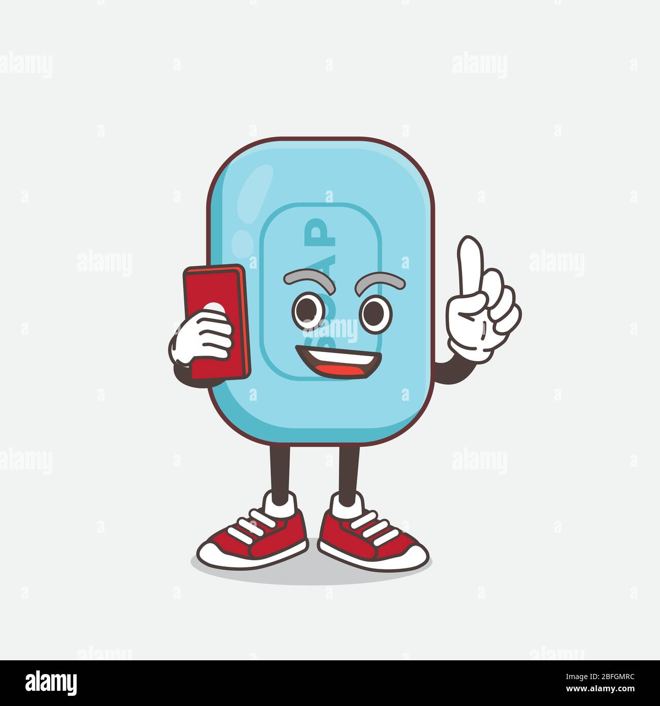 Illustration of Blue Soap Mascot Character Vector Stock Vector Image ...