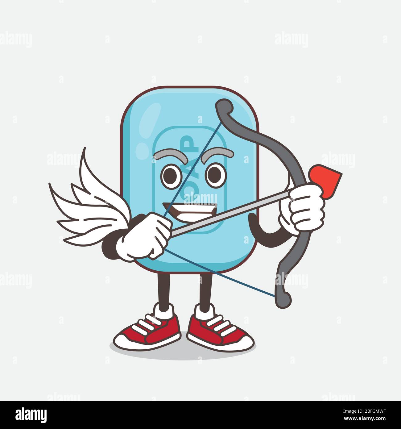 Illustration of Blue Soap Mascot Character Vector Stock Vector Image ...