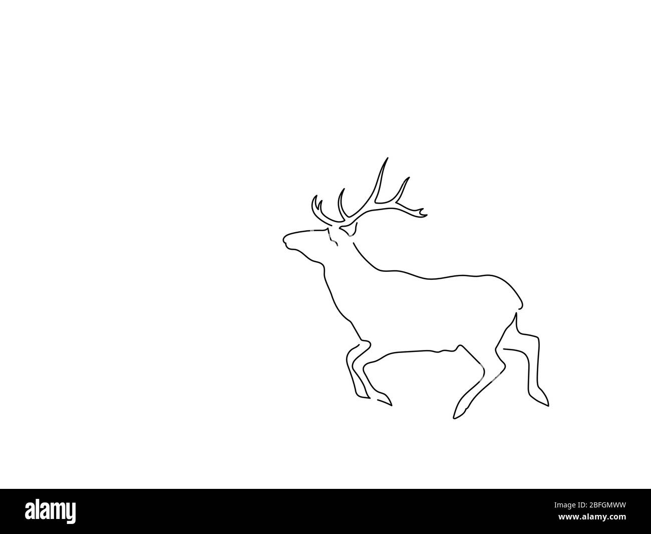 Christmas isolated line drawing, vector illustration design Stock ...