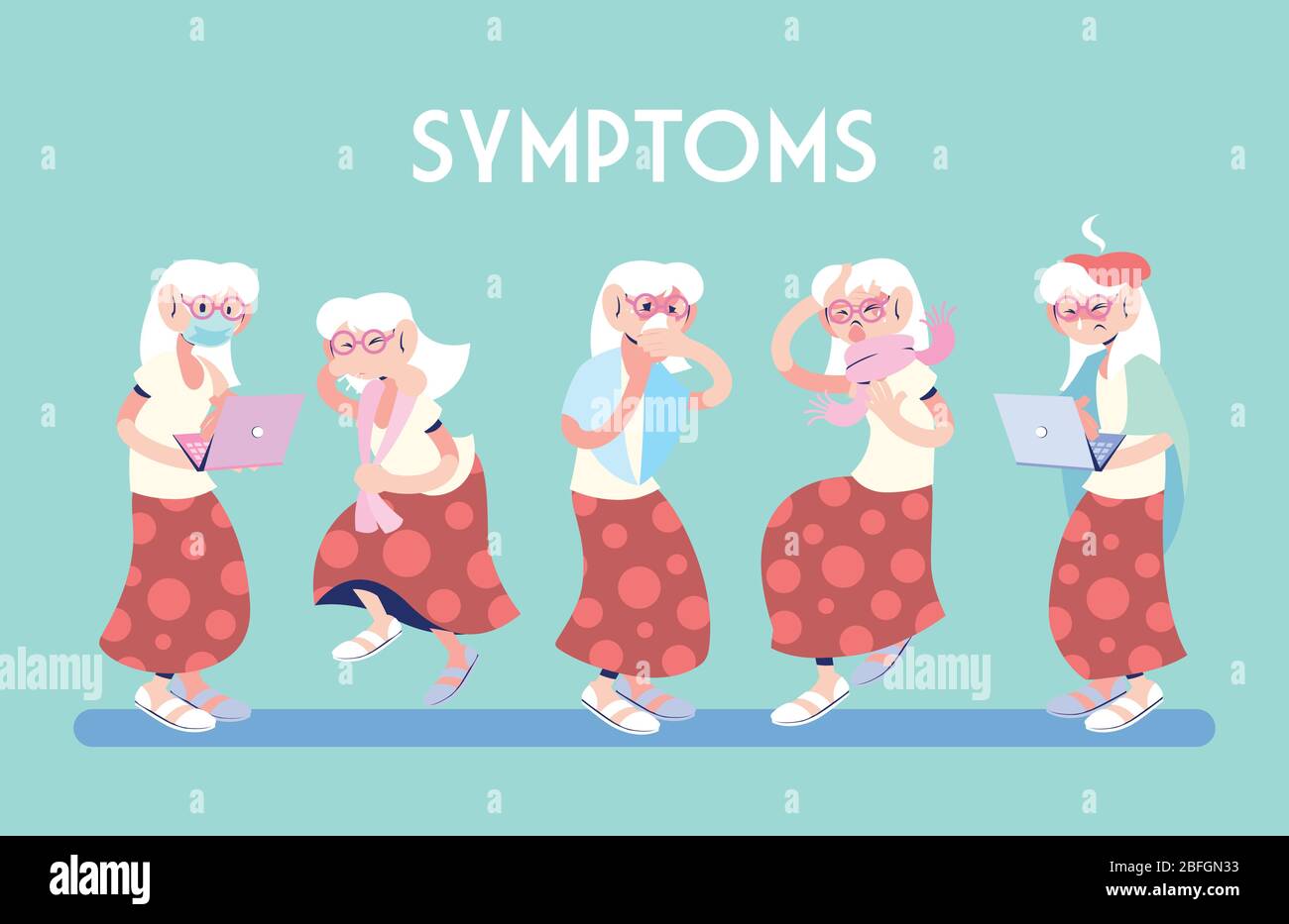 infographic showing incubation and symptoms with icons and infected ...