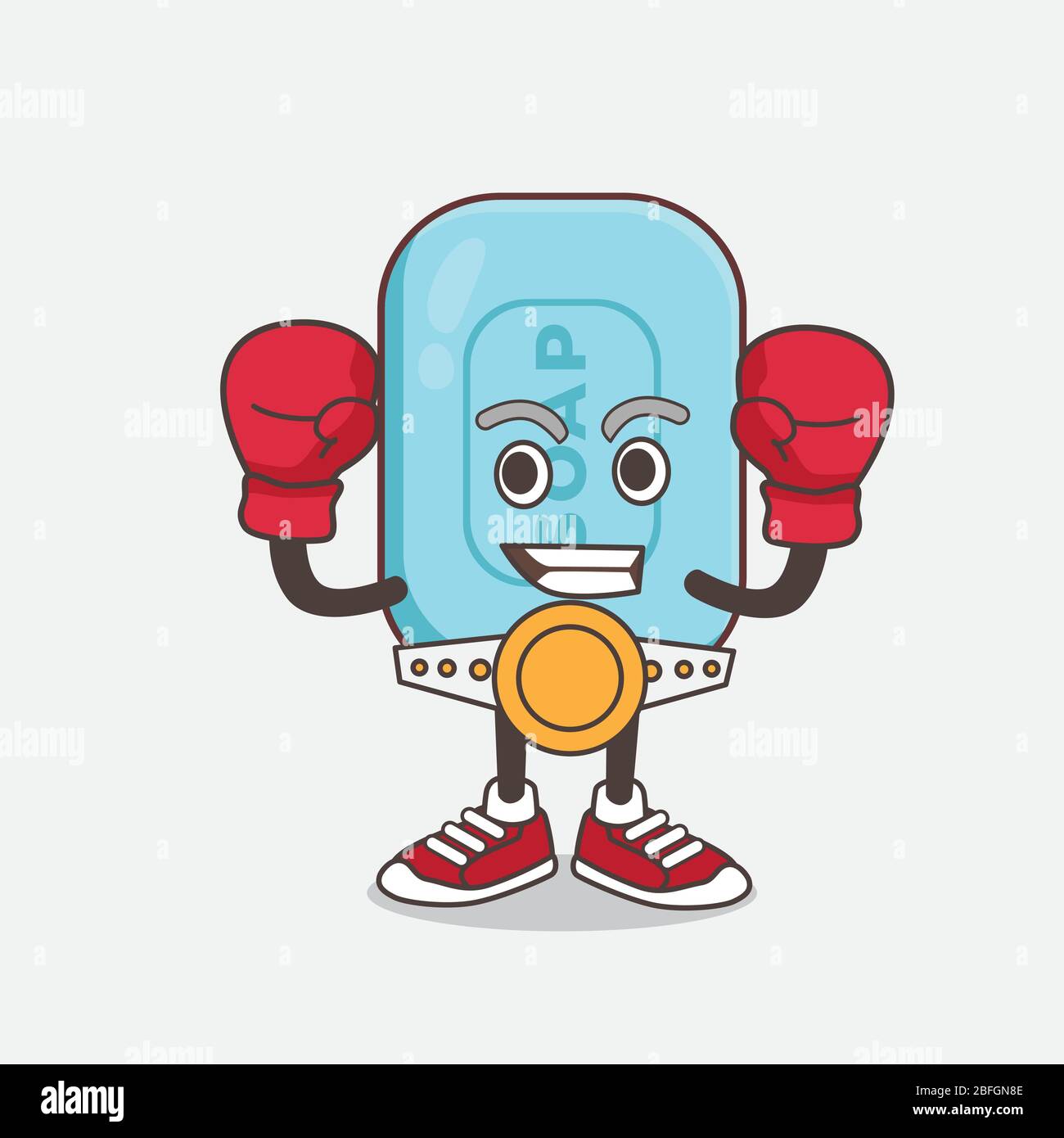 Illustration of Blue Soap Mascot Character Vector Stock Vector Image ...