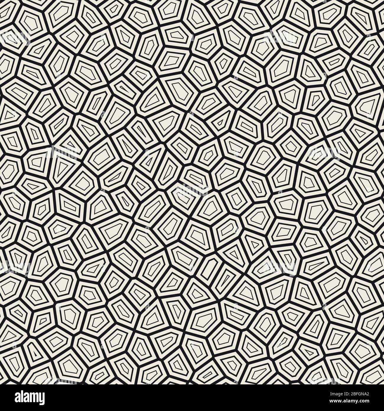 Seamless irregular lines vector mosaic pattern. Abstract chaotic ...