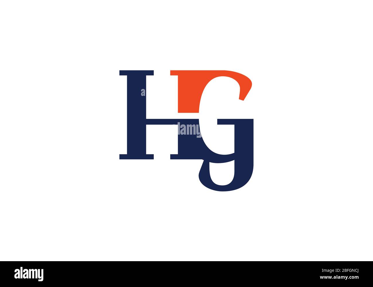 Hg initials logo hi-res stock photography and images - Alamy