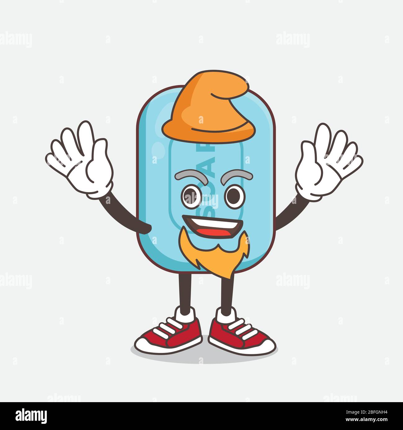 Illustration of Blue Soap Mascot Character Vector Stock Vector Image ...