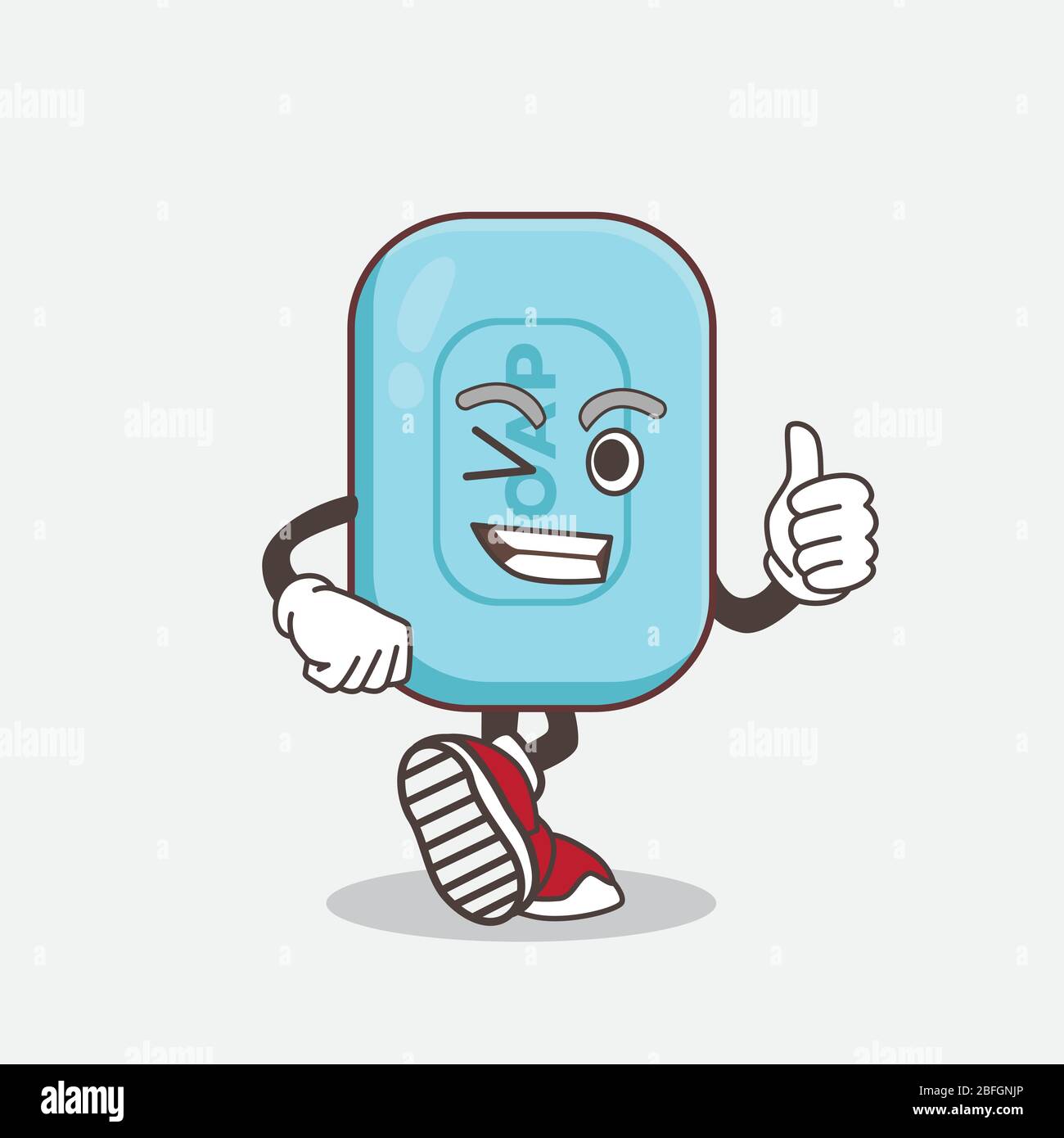 Illustration of Blue Soap Mascot Character Vector Stock Vector Image ...