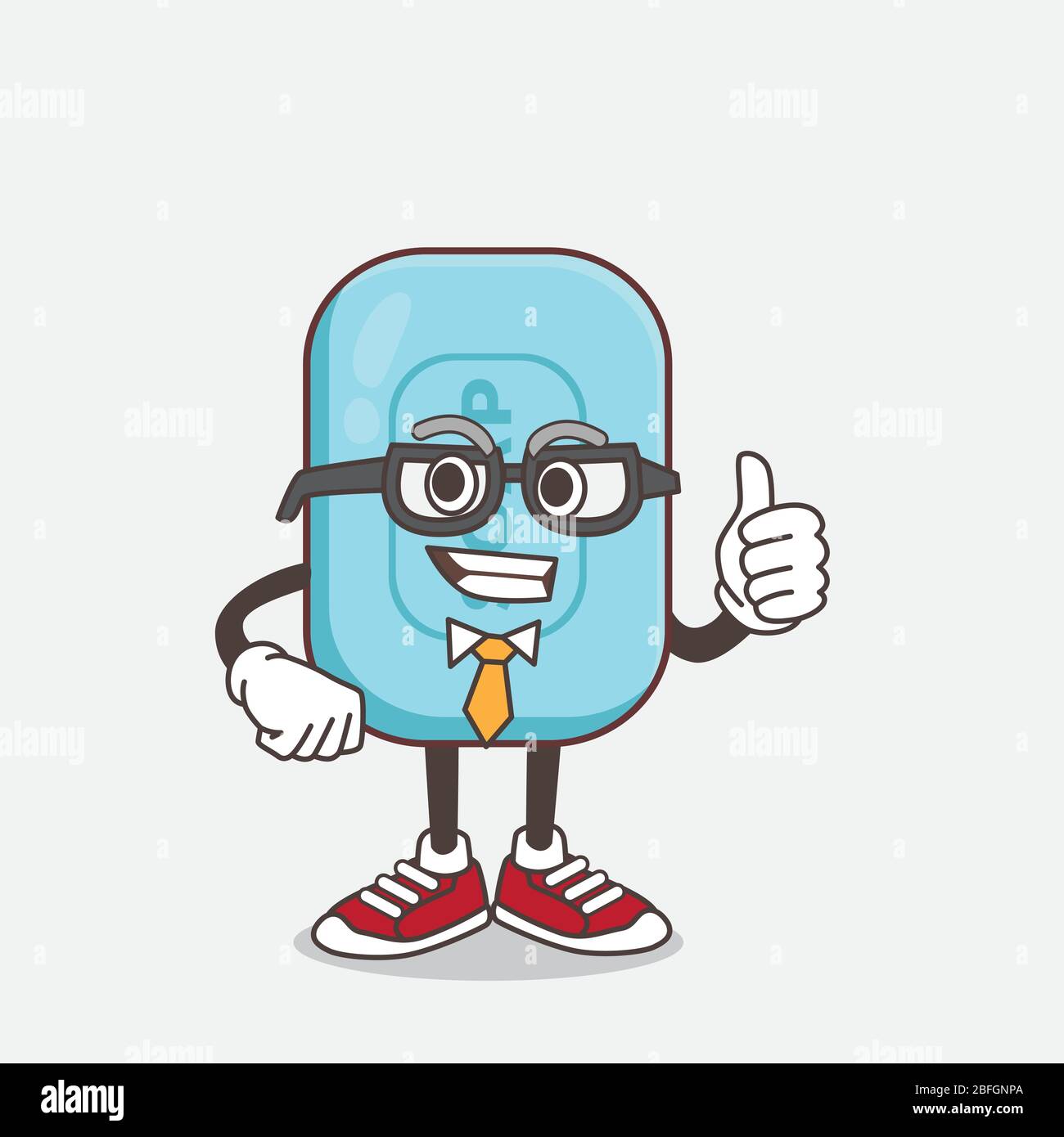 Illustration of Blue Soap Mascot Character Vector Stock Vector Image ...