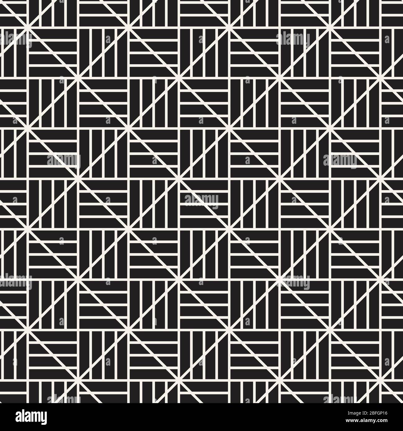 Vector seamless pattern. Modern stylish abstract texture. Repeating geometric crossing thin ...