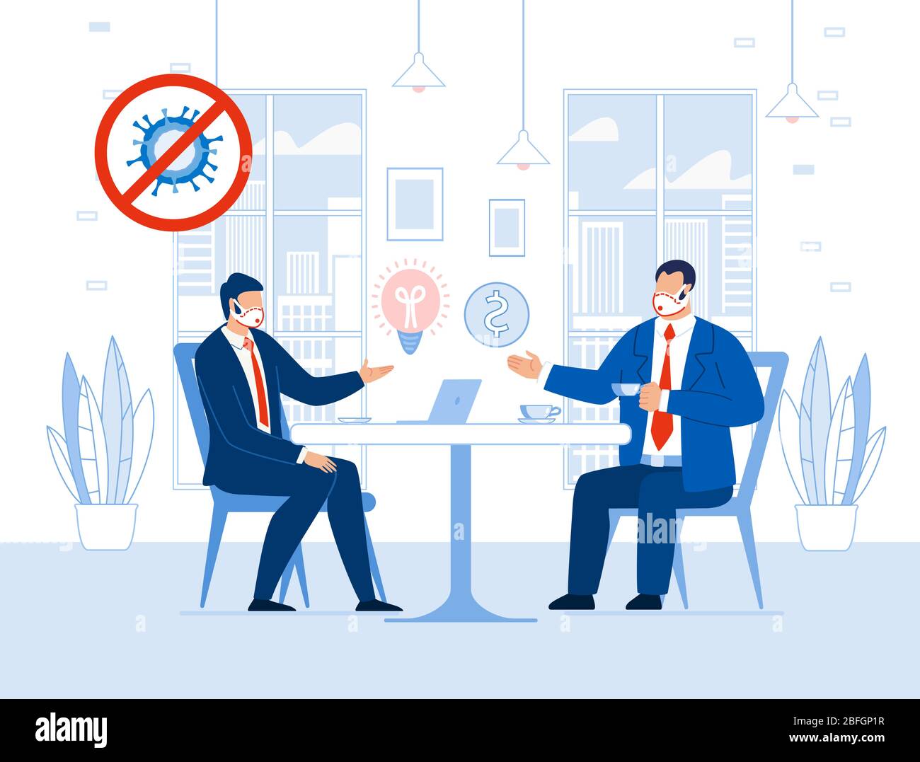 Entrepreneur and Investor Business Negotiation Stock Vector Image & Art ...