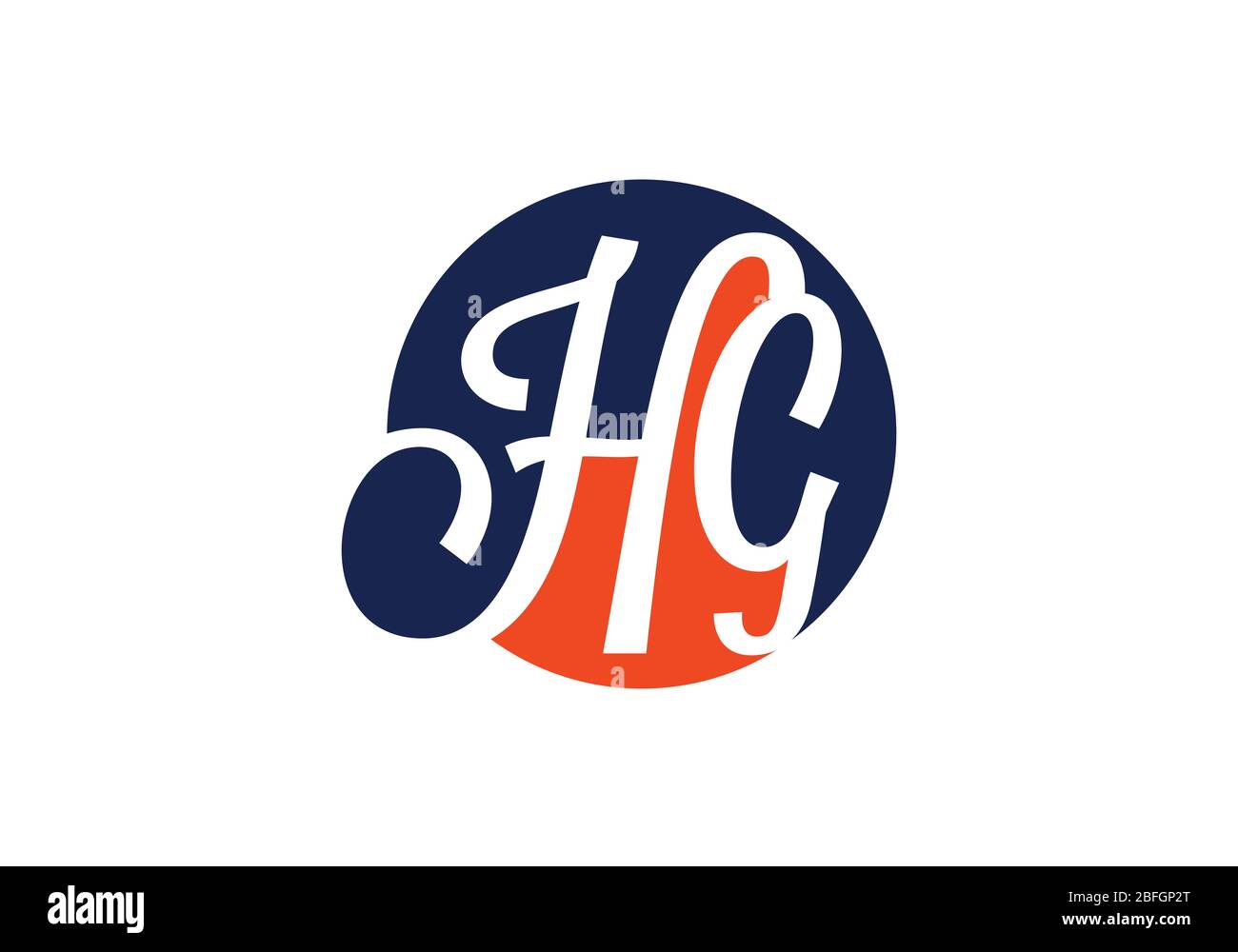 Initial Monogram Letter HG Logo Design Vector Template. HG Letter Logo ...