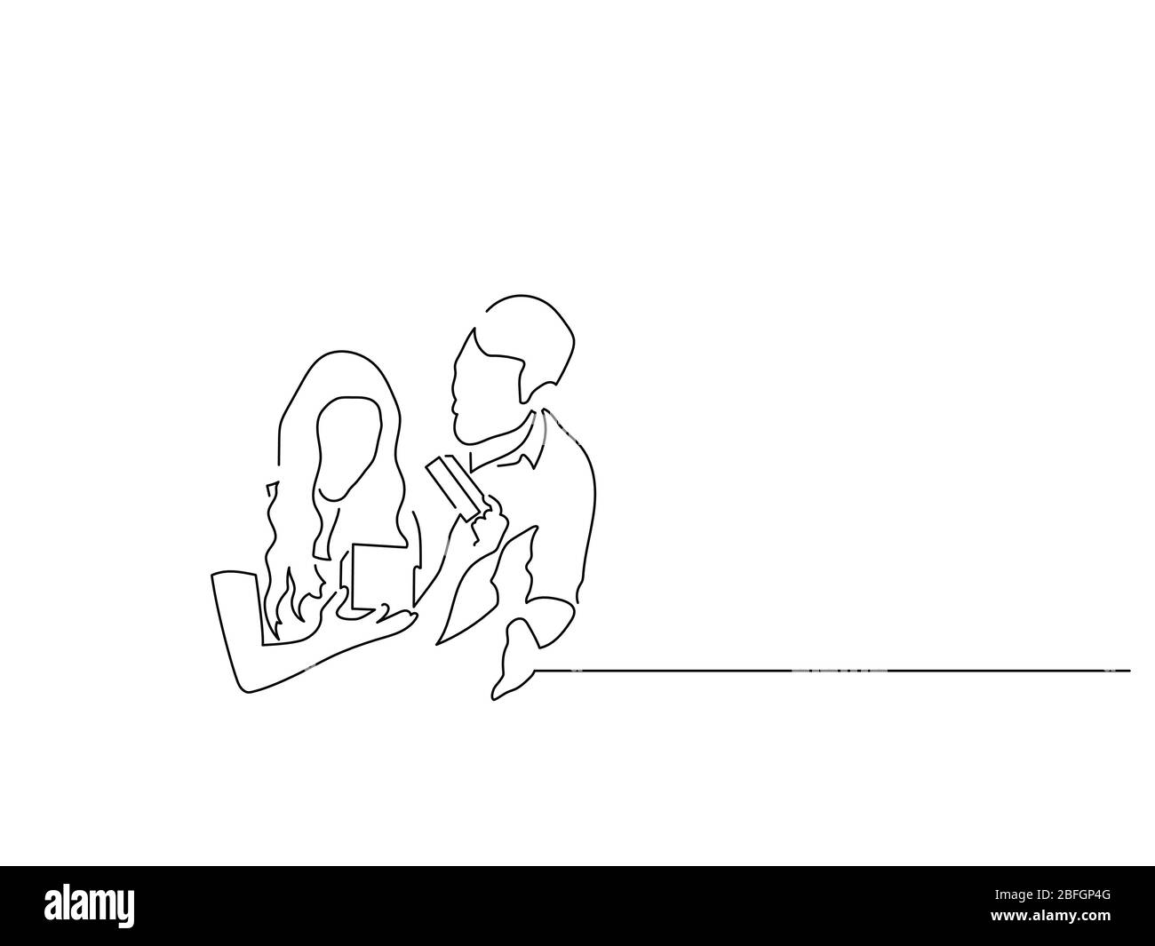 Christmas isolated line drawing, vector illustration design Stock ...