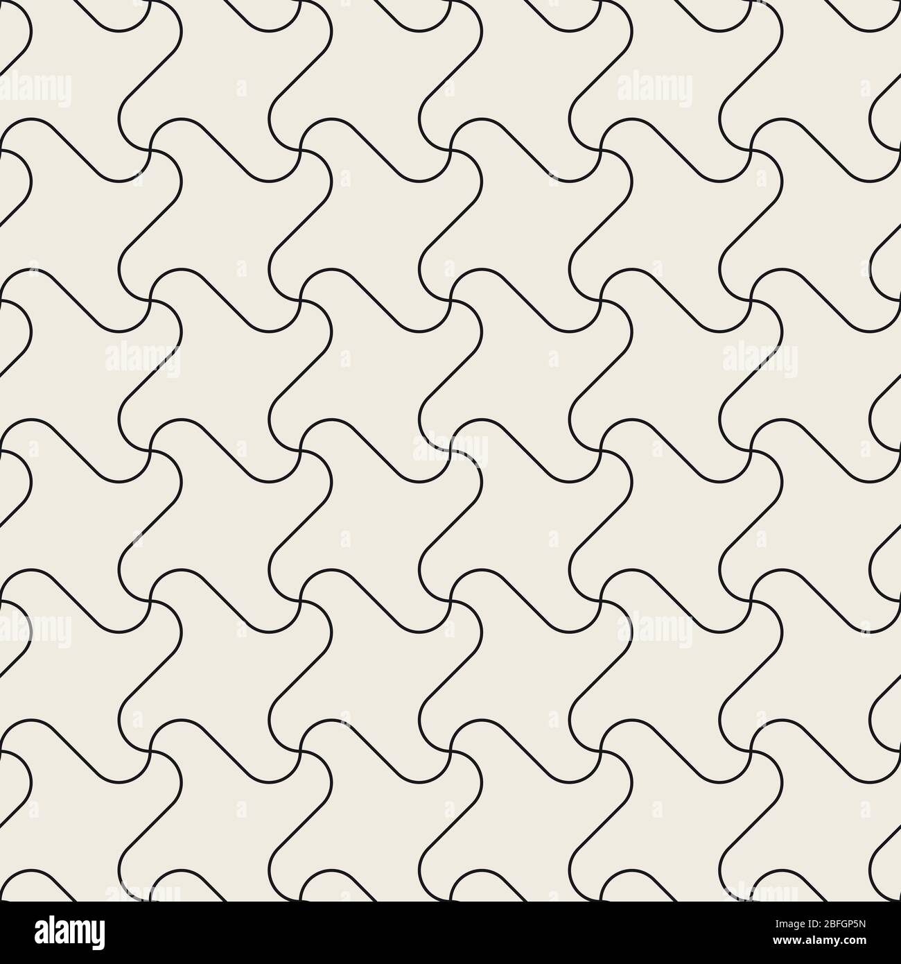Vector seamless twisting lines pattern. Modern abstract texture. Repeating geometric tiles from ...
