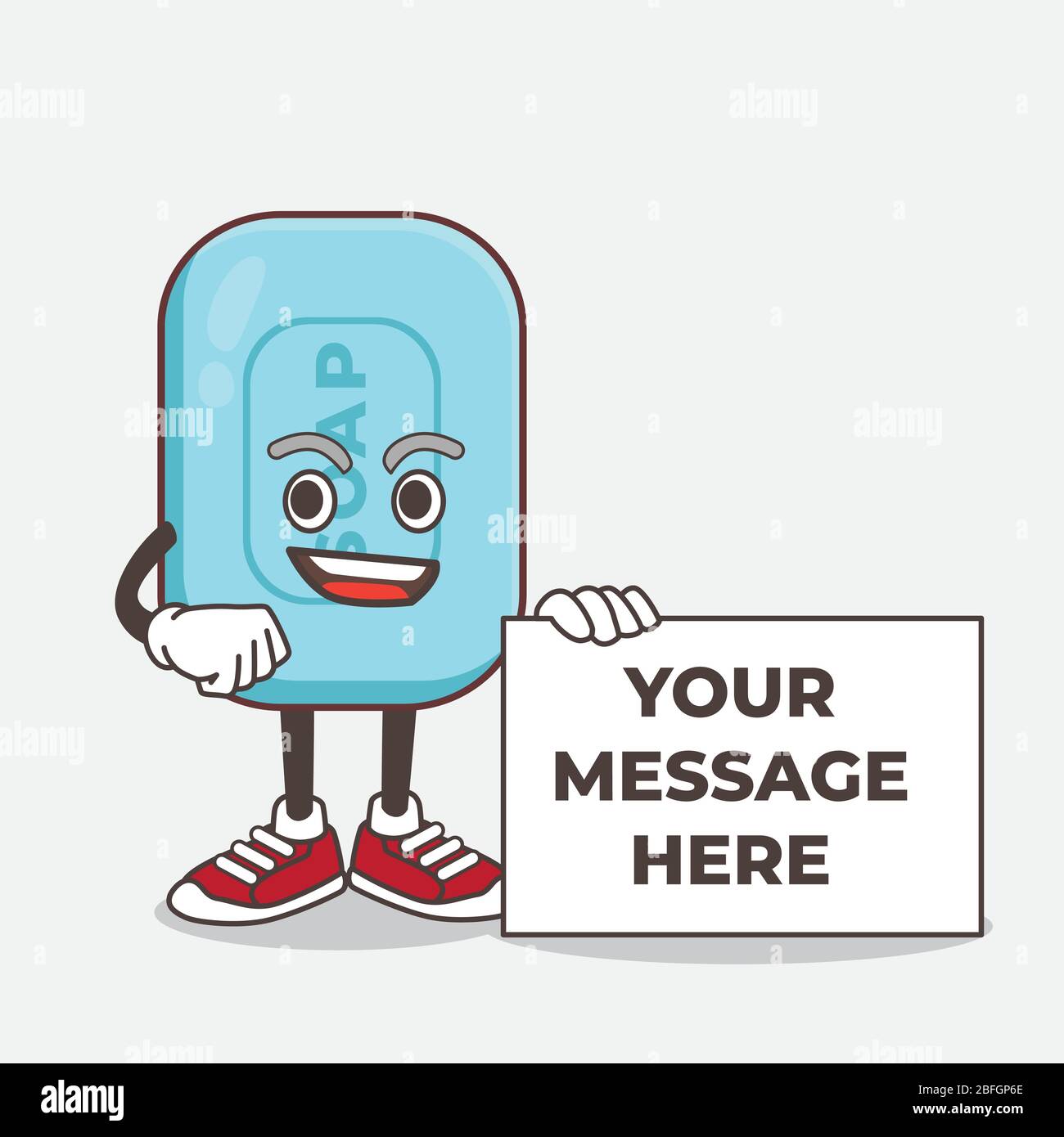 Illustration of Blue Soap Mascot Character Vector Stock Vector Image ...
