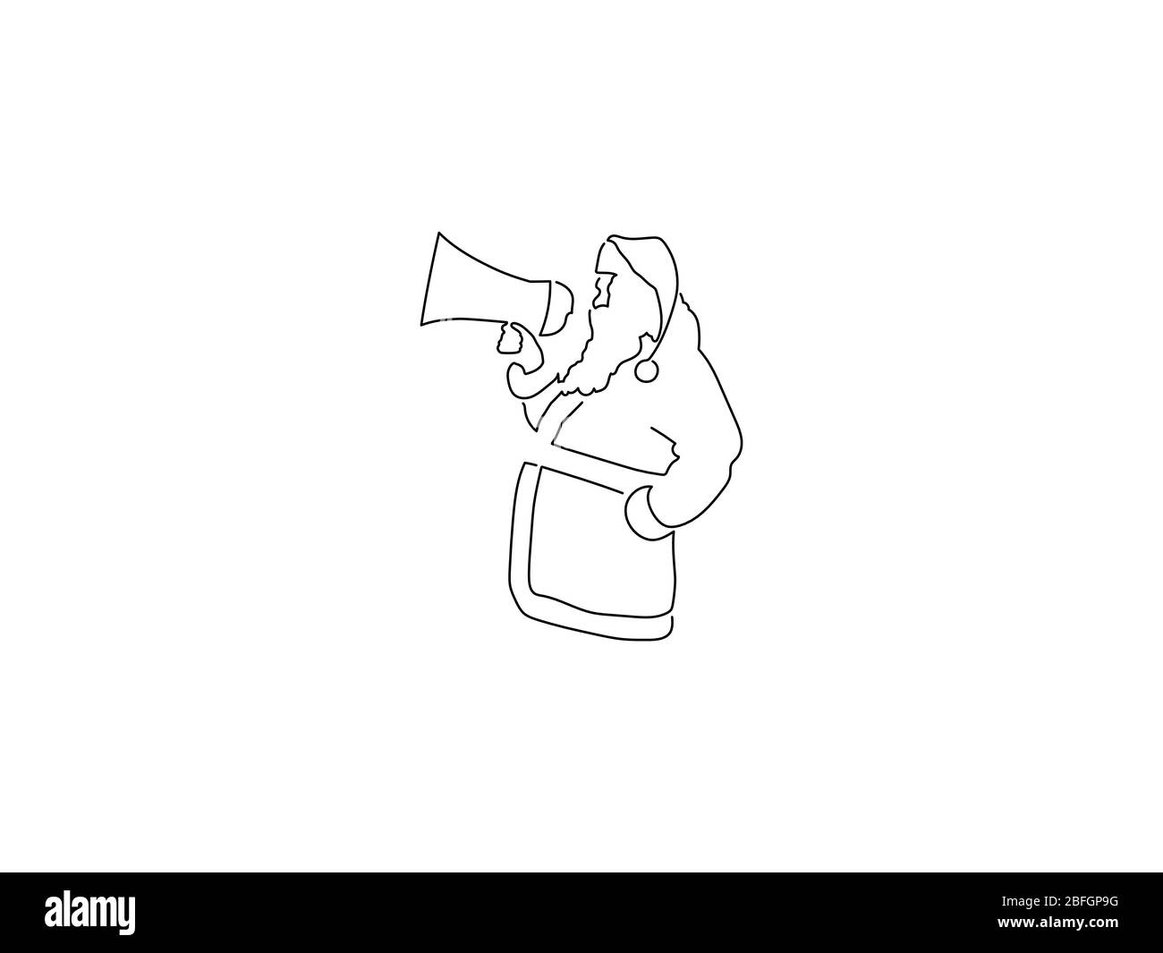 Christmas isolated line drawing, vector illustration design Stock ...