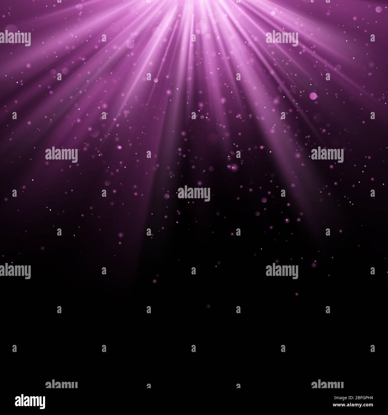 Abstract purple overlay effect. Shimmering object with rays background ...