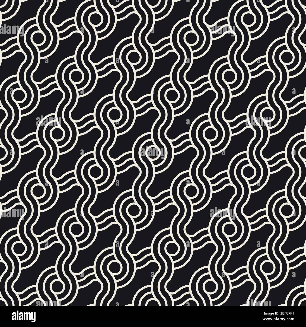 Vector seamless interlacing slanted lines pattern. Modern abstract ... Vector seamless interlacing slanted lines pattern. Modern abstract ...