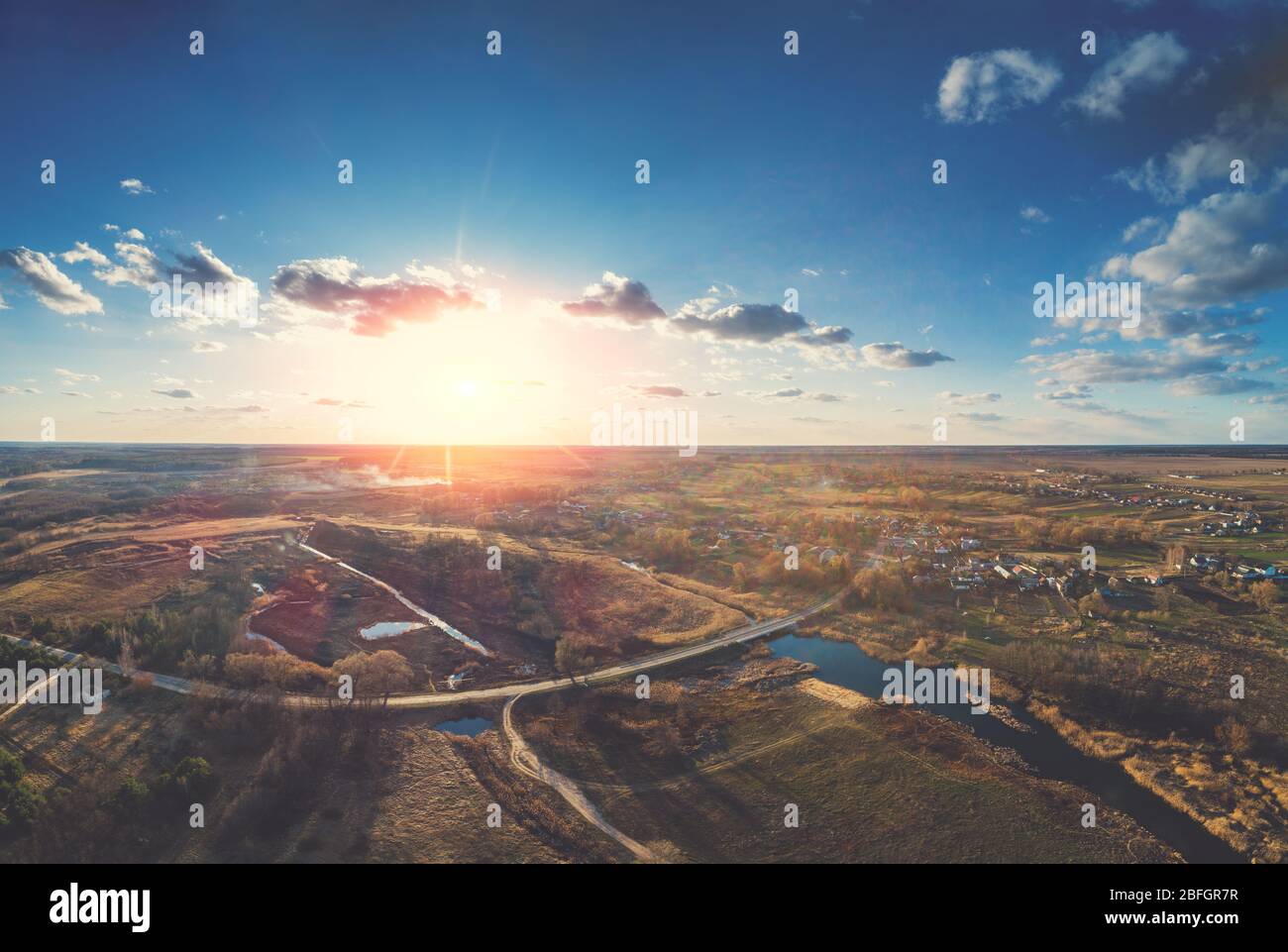 Spring rural landscape hi-res stock photography and images - Alamy