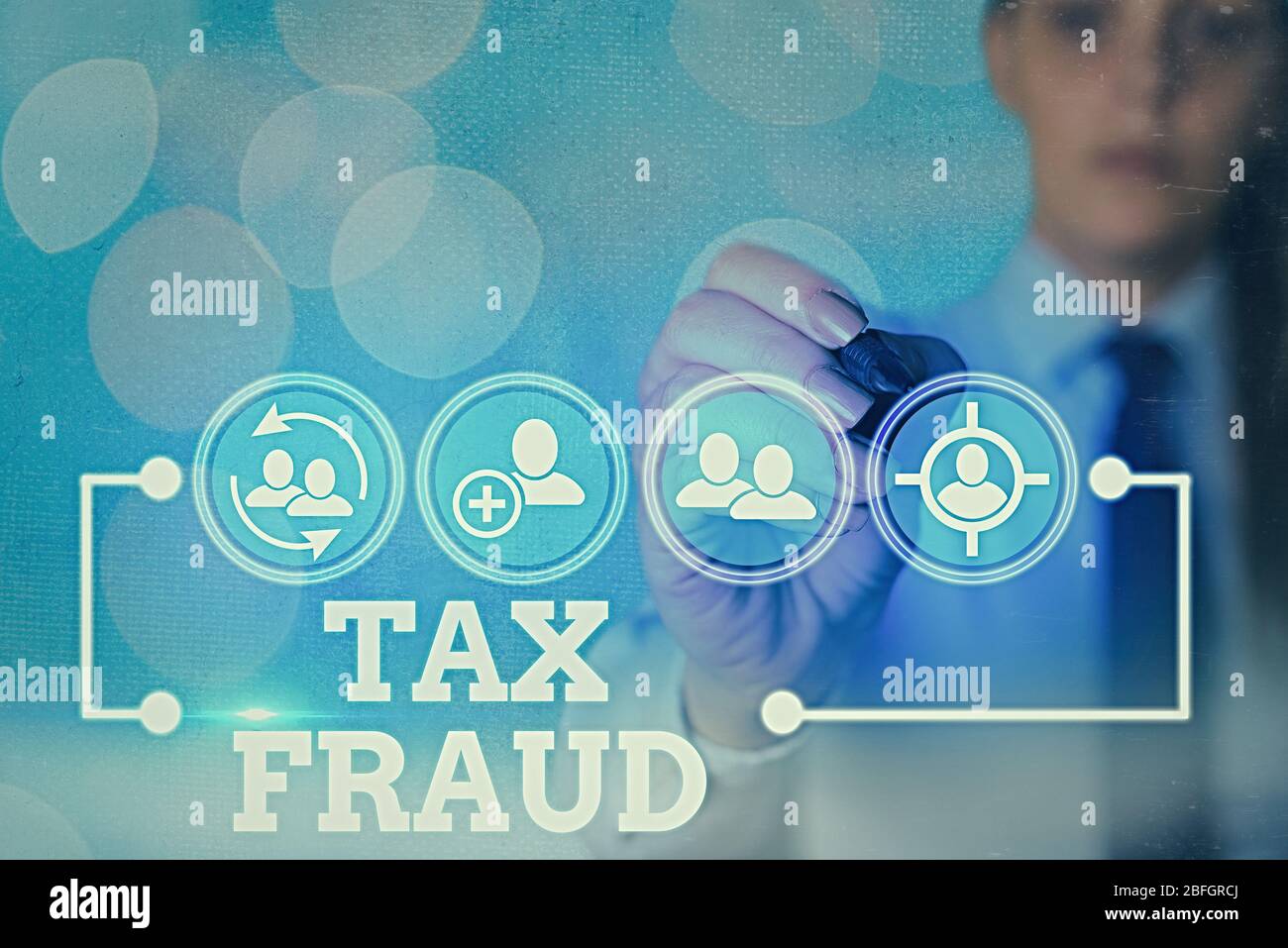 Writing note showing Tax Fraud. Business concept for entails cheating ...