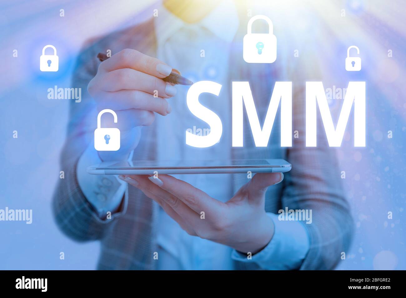 Word writing text Smm. Business photo showcasing form of Internet ...