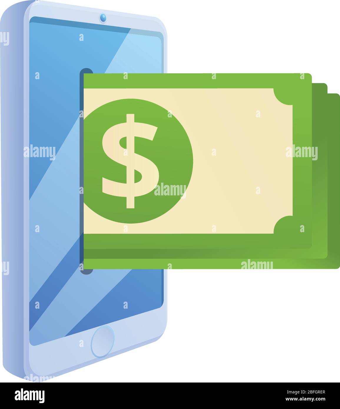 Mobile banking icon. Cartoon of mobile banking vector icon for web ...