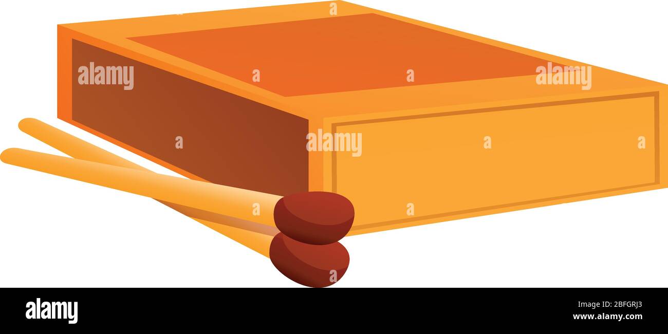 Matchbox icon. Cartoon of matchbox vector icon for web design isolated ...