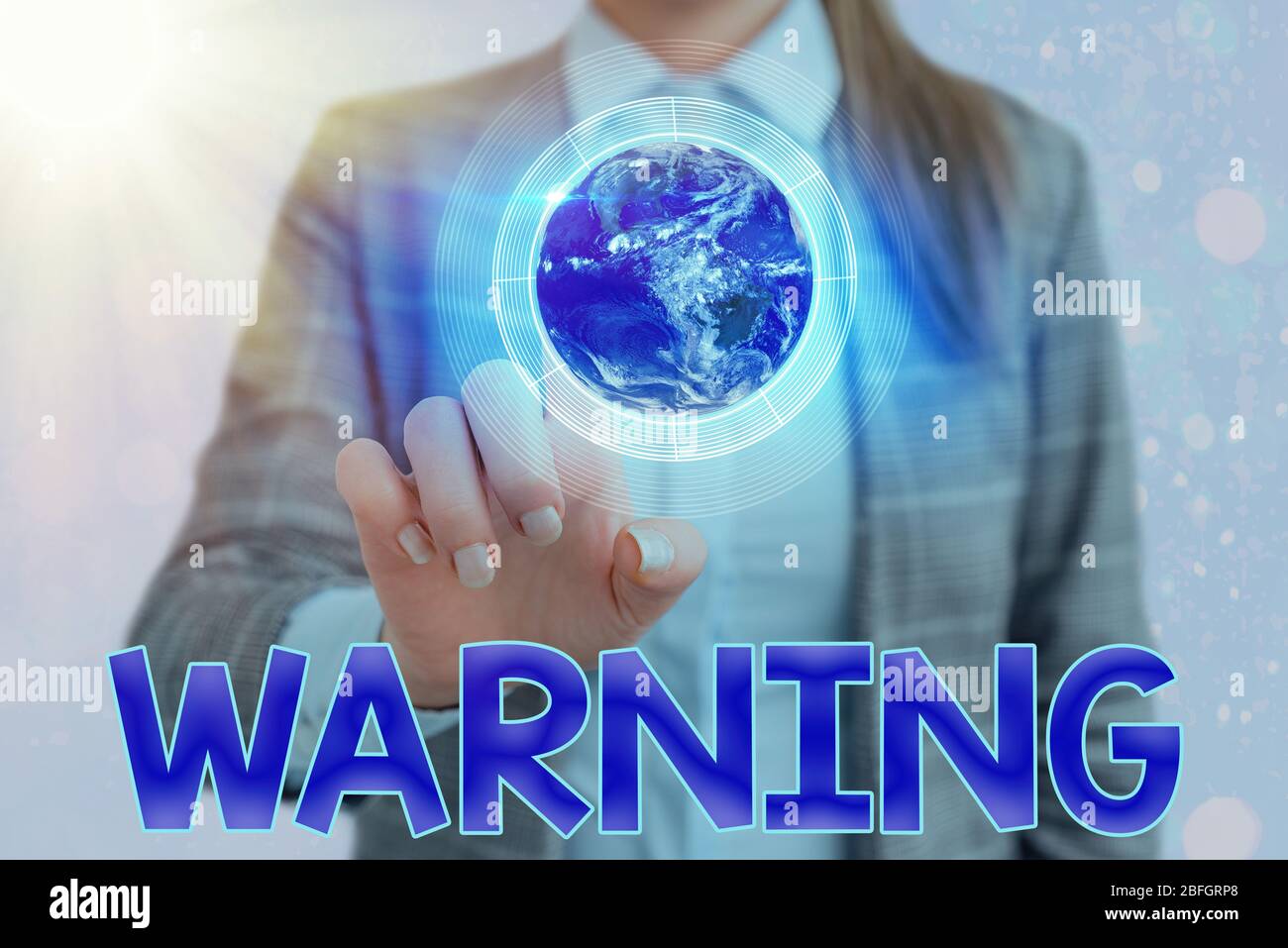 Handwriting text writing Warning. Conceptual photo Advice Sign for ...