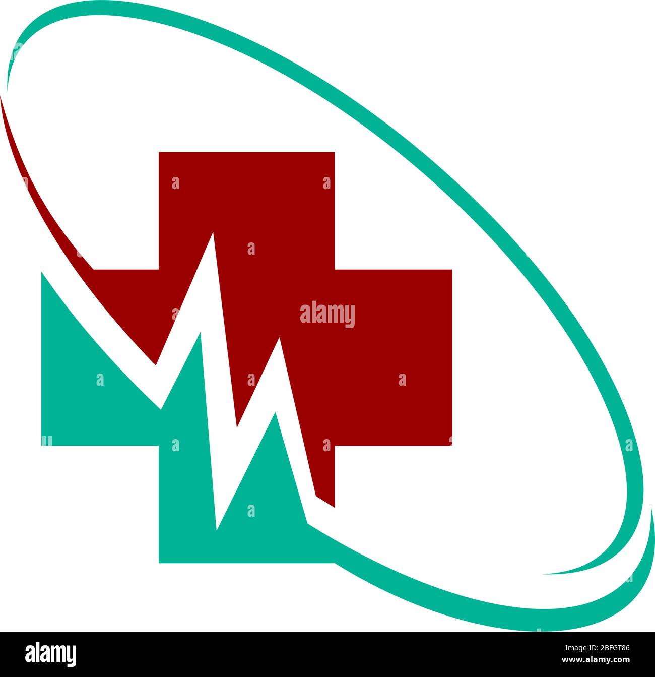 Medical Health Clinic Illustration logo template Stock Vector Image ...
