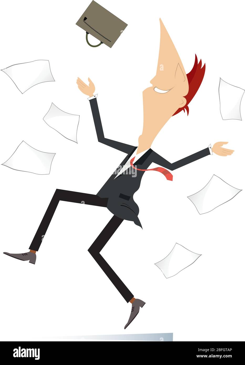 End of work Stock Vector Images - Alamy