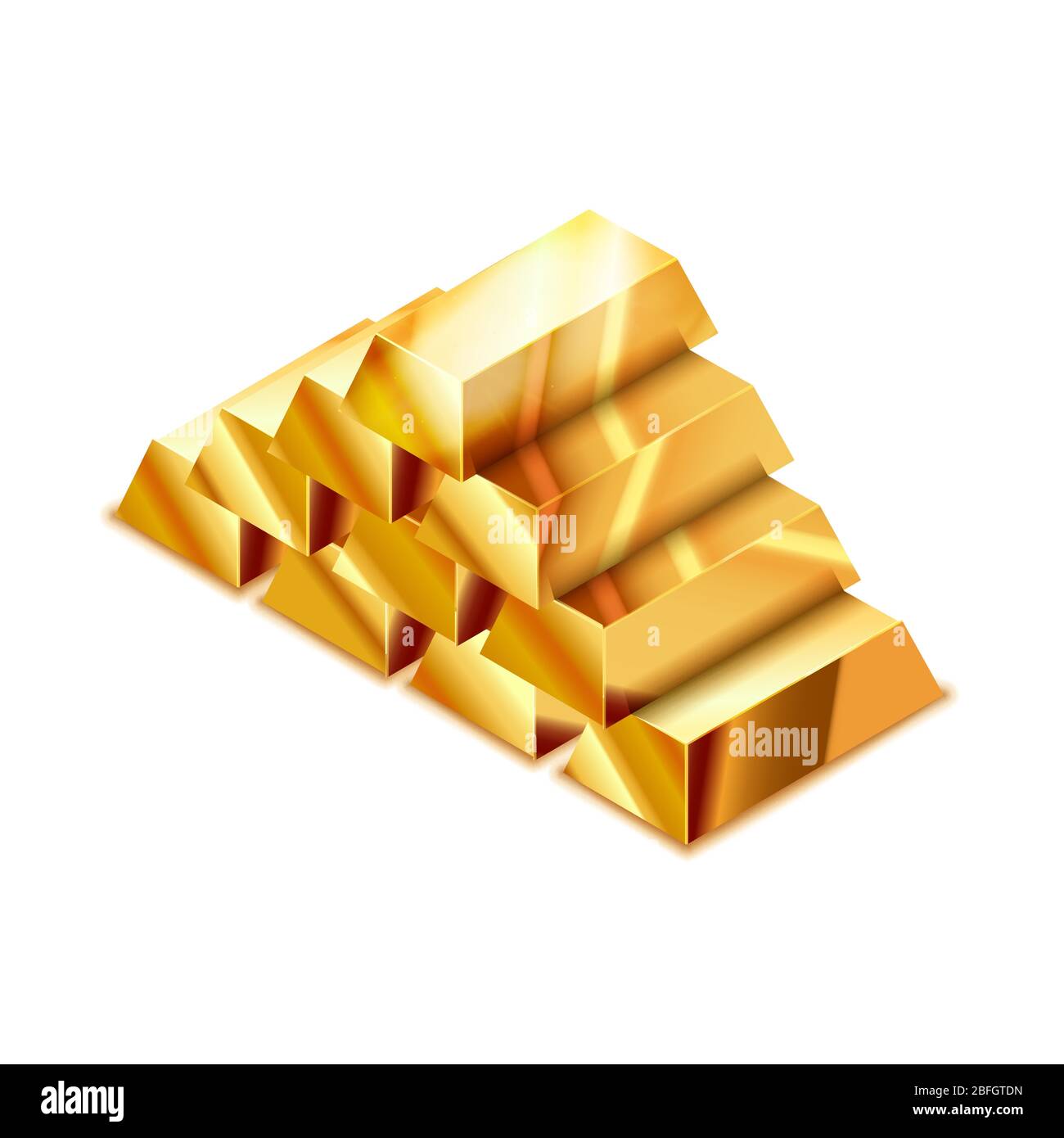 Large gold bars Stock Vector Images - Alamy