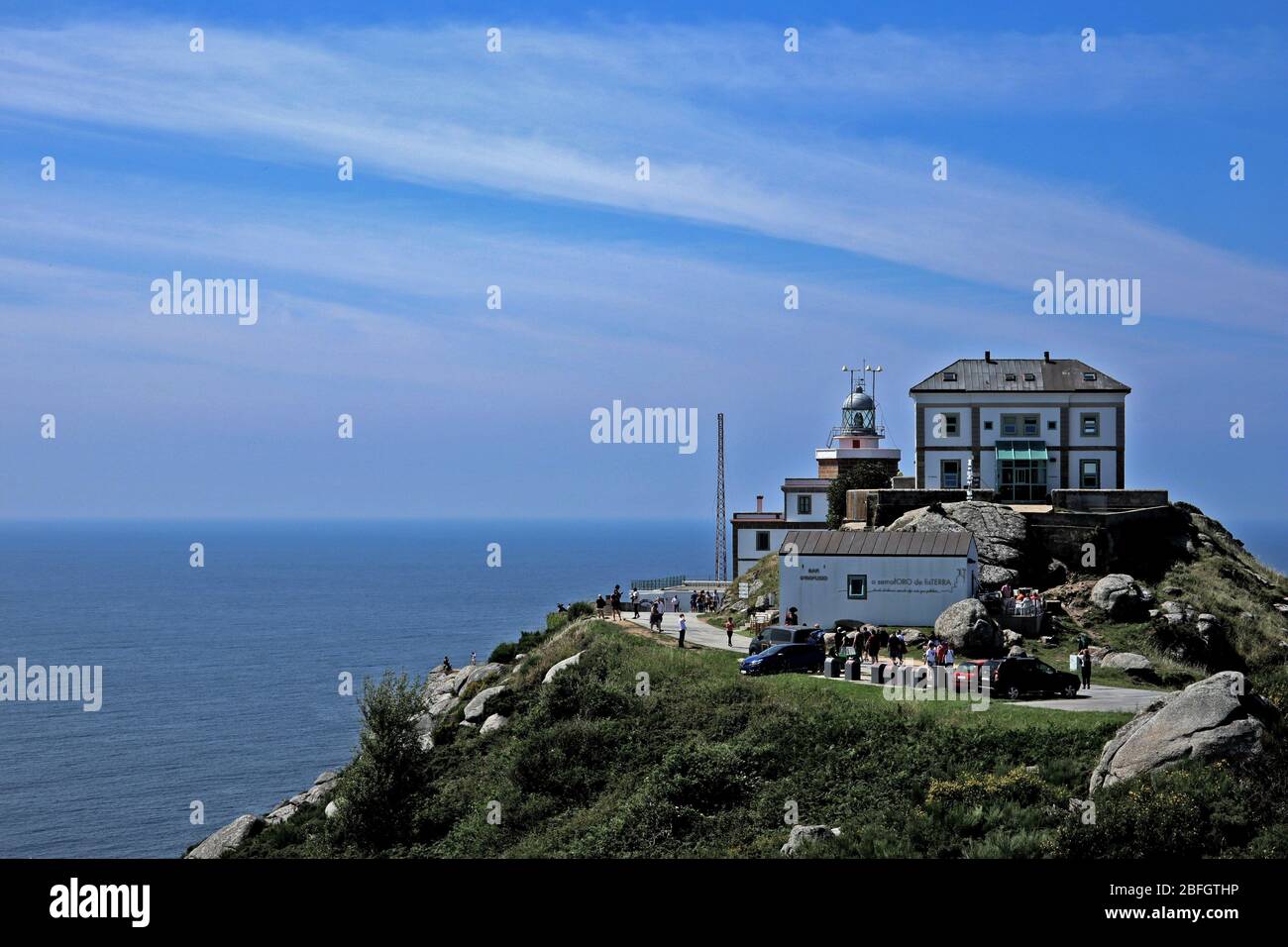 Lighthouse at Cape Finisterre, Galicia, Spain Stock Photo - Alamy