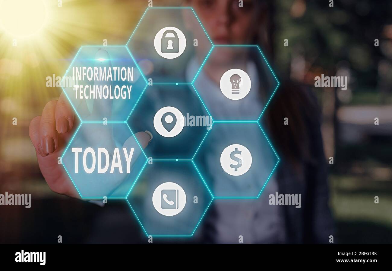 Handwriting Text Writing Information Technology Conceptual Photo Use Systems To Store Retrieve