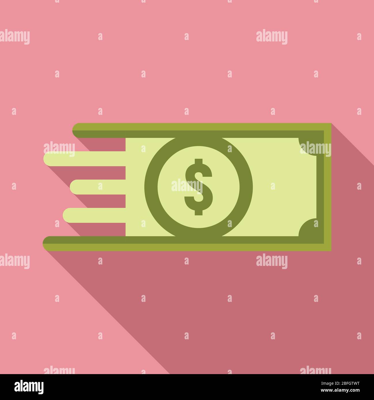 Fast money transfer icon. Flat illustration of fast money transfer ...