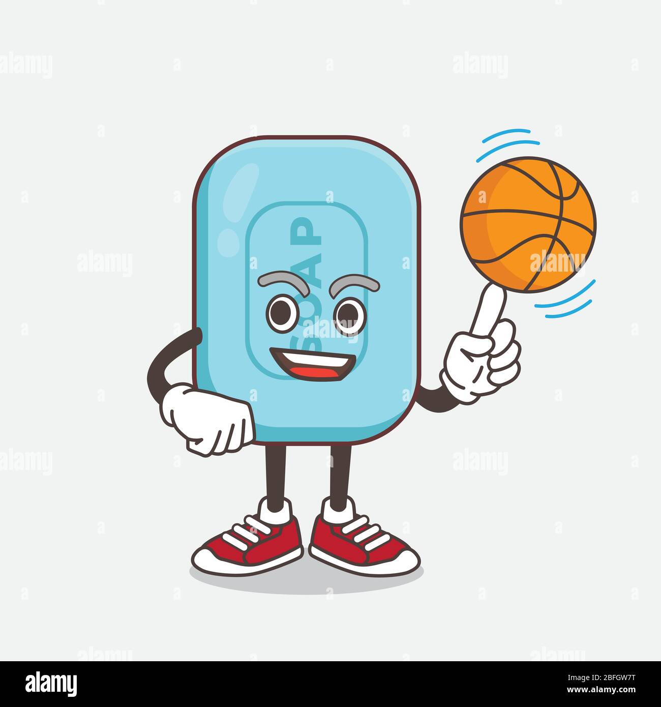 Illustration of Blue Soap Mascot Character Vector Stock Vector Image ...