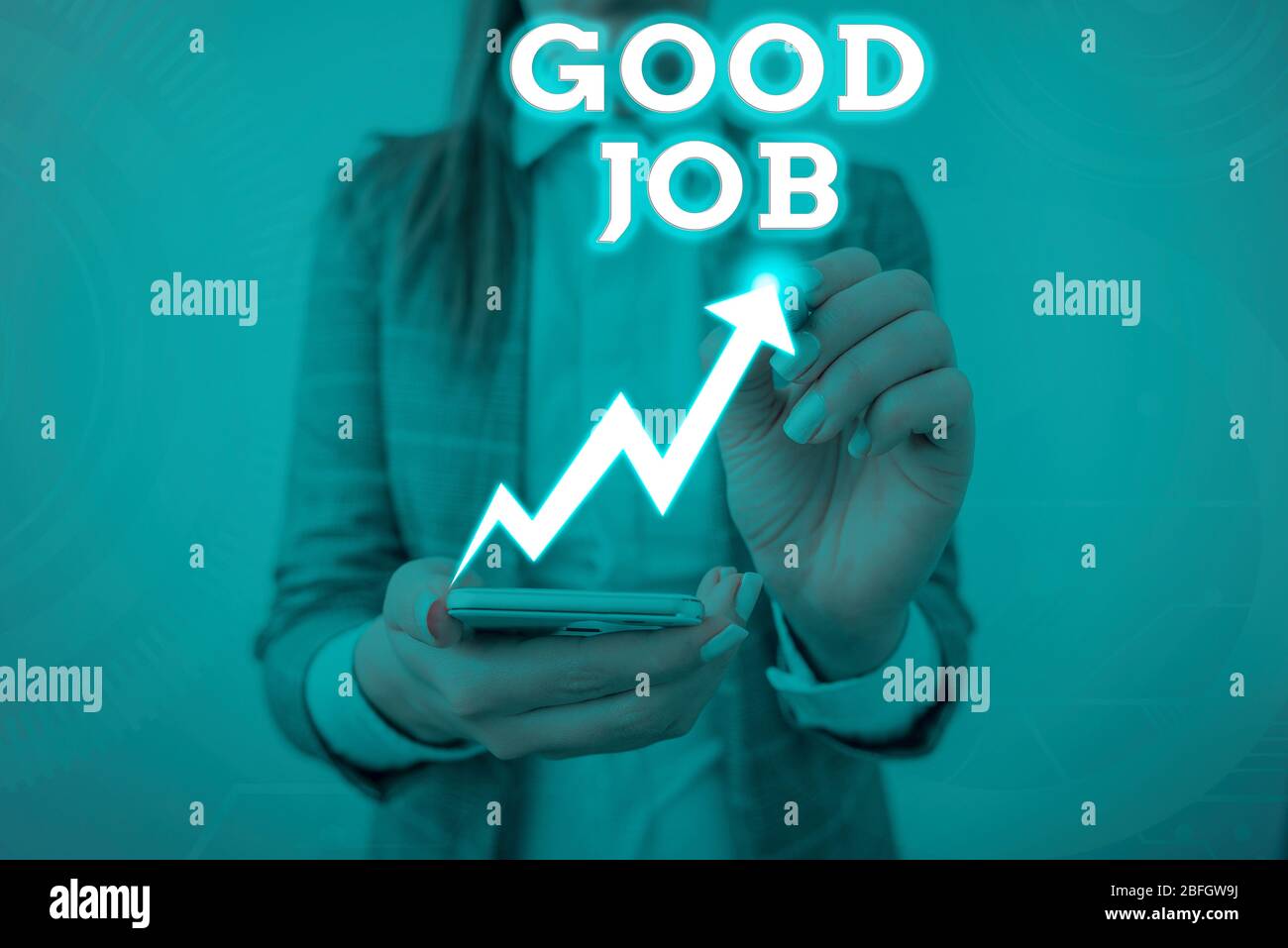 Conceptual hand writing showing Good Job. Concept meaning encourage ...