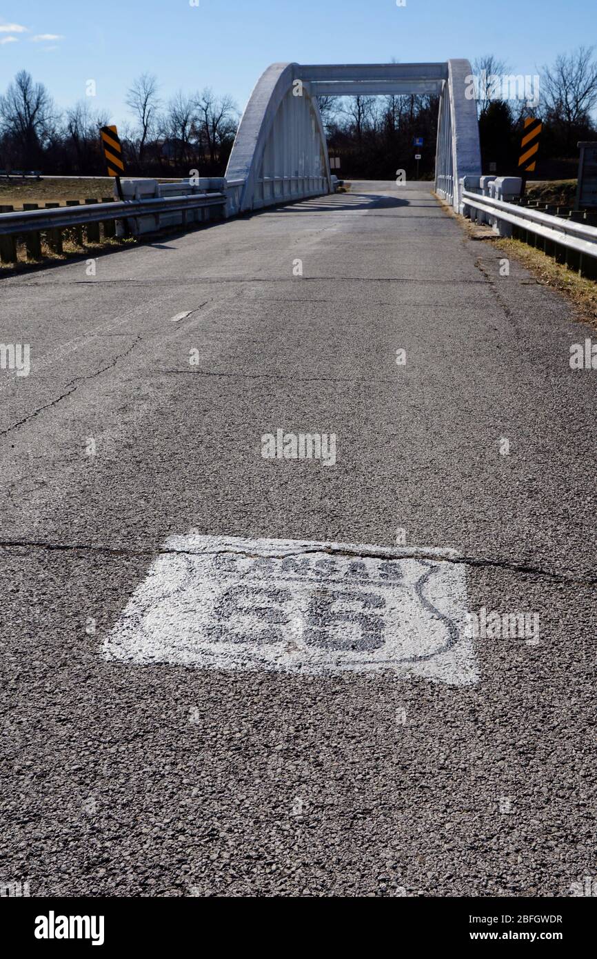 Route 66 in Kansas USA Stock Photo - Alamy
