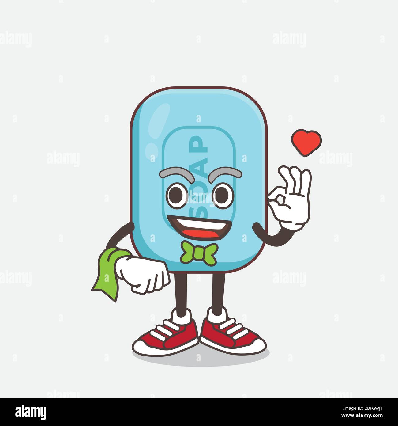 Illustration of Blue Soap Mascot Character Vector Stock Vector Image ...