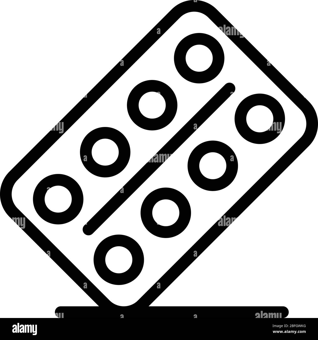 Blister pack round medication Black and White Stock Photos & Images - Alamy