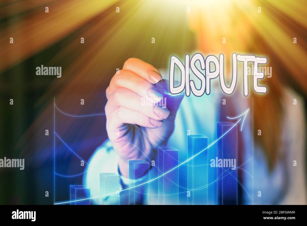 Handwriting text Dispute. Conceptual photo the serious argument or ...