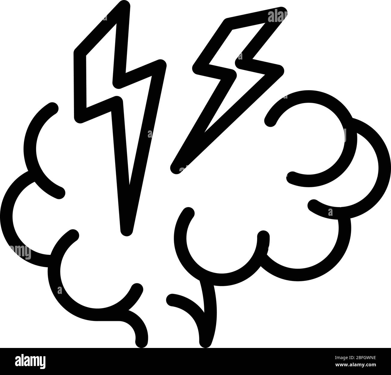 Headache icon, outline style Stock Vector Image & Art - Alamy