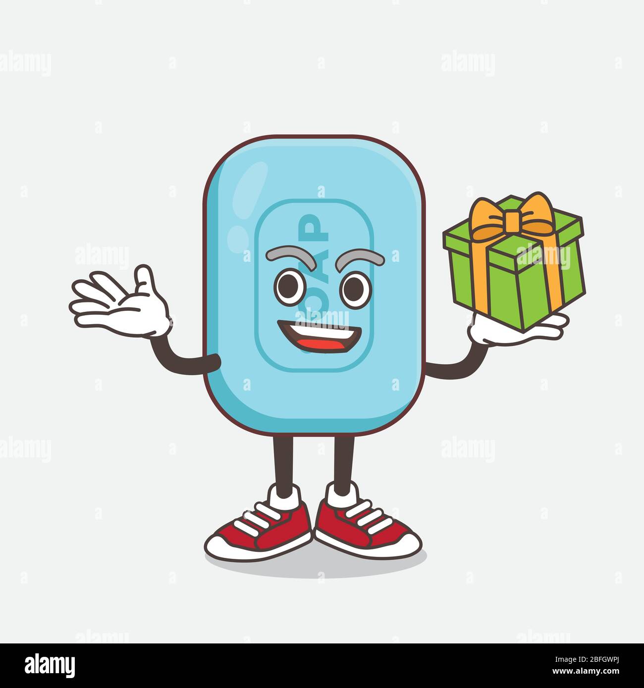 Illustration of Blue Soap Mascot Character Vector Stock Vector Image ...