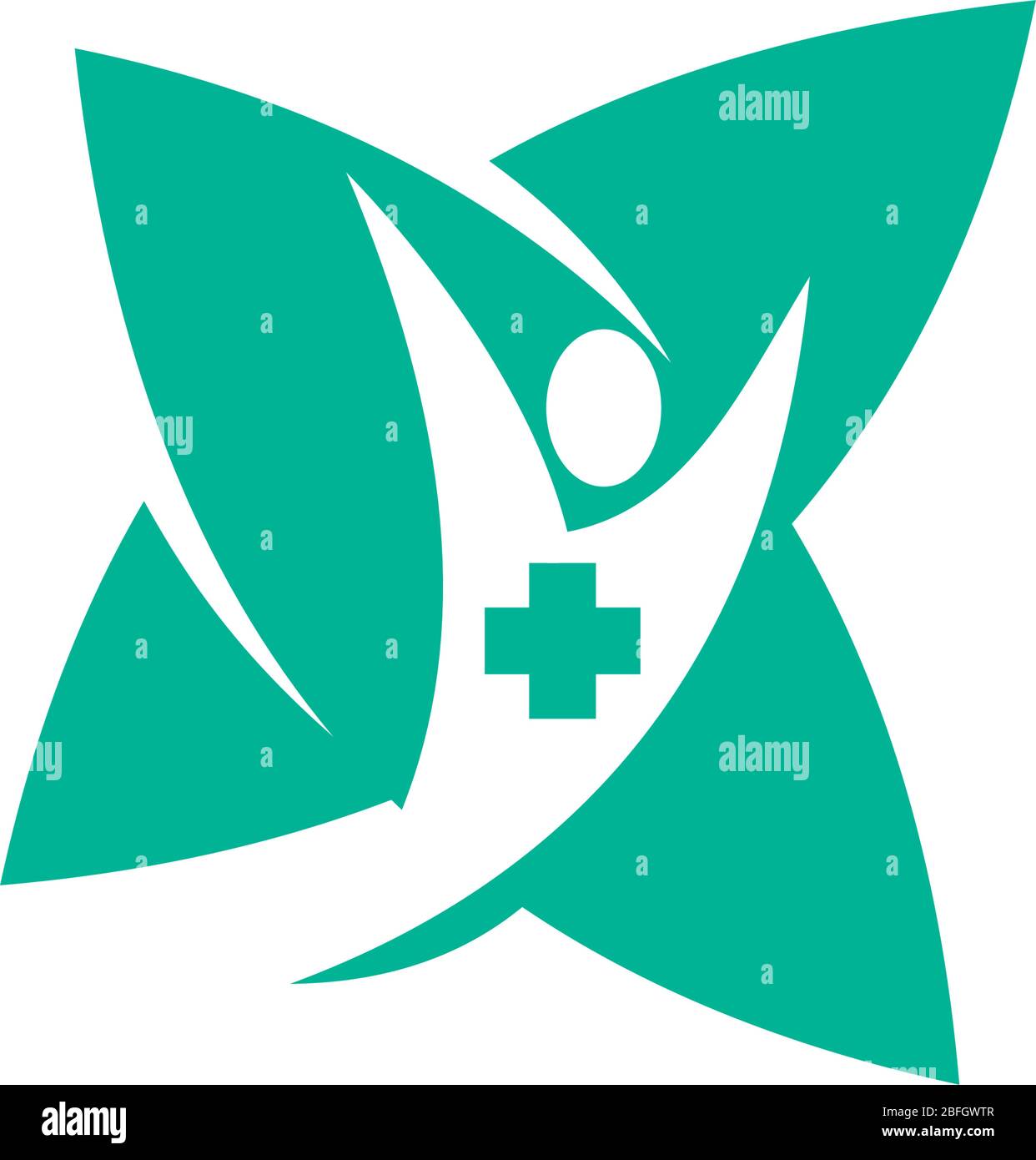Medical Health Clinic Illustration logo template Stock Vector Image ...