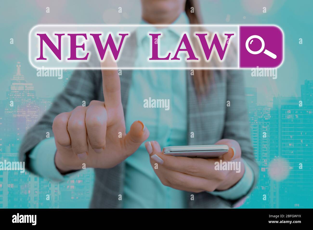 Handwriting text writing New Law. Conceptual photo system of rules that ...