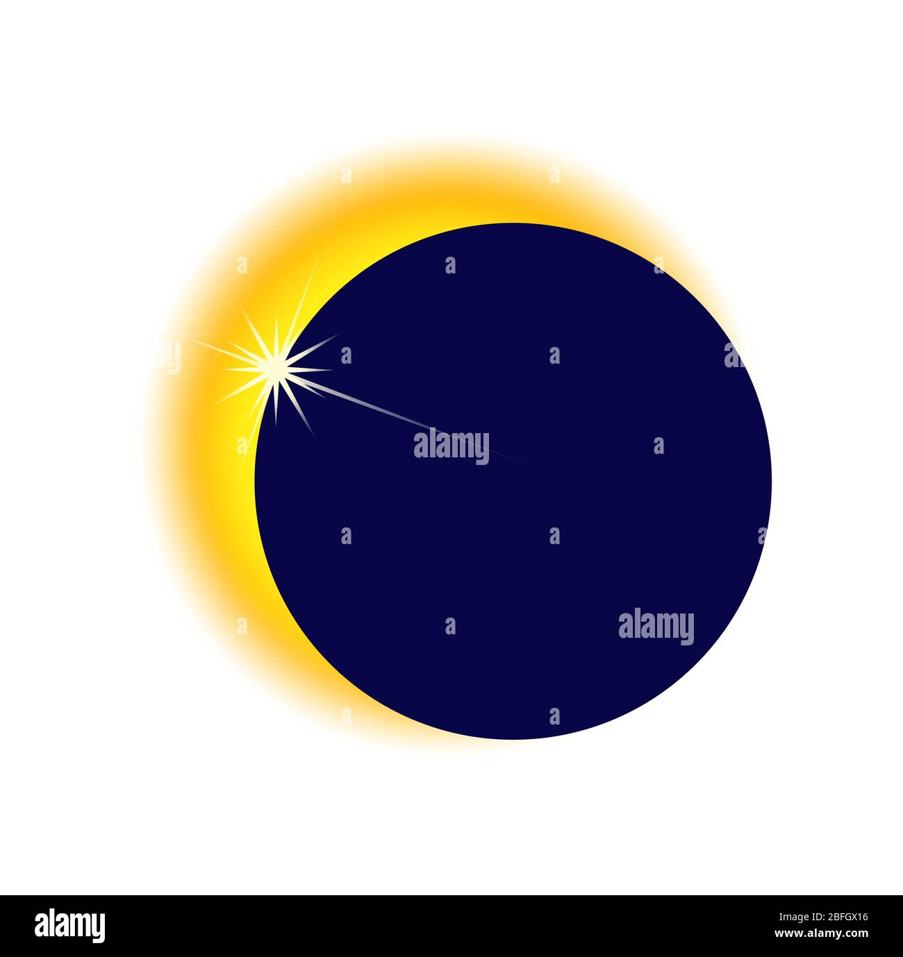 Summer colorful modern logo. Vector illustration. Sun eclipse Stock ...