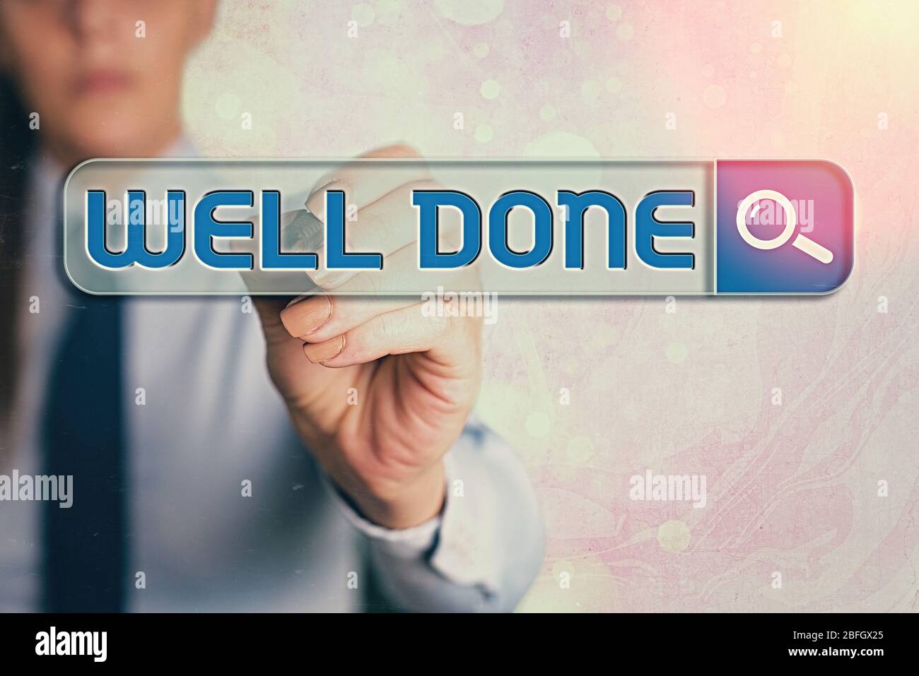 Word writing text Well Done. Business photo showcasing telling ...