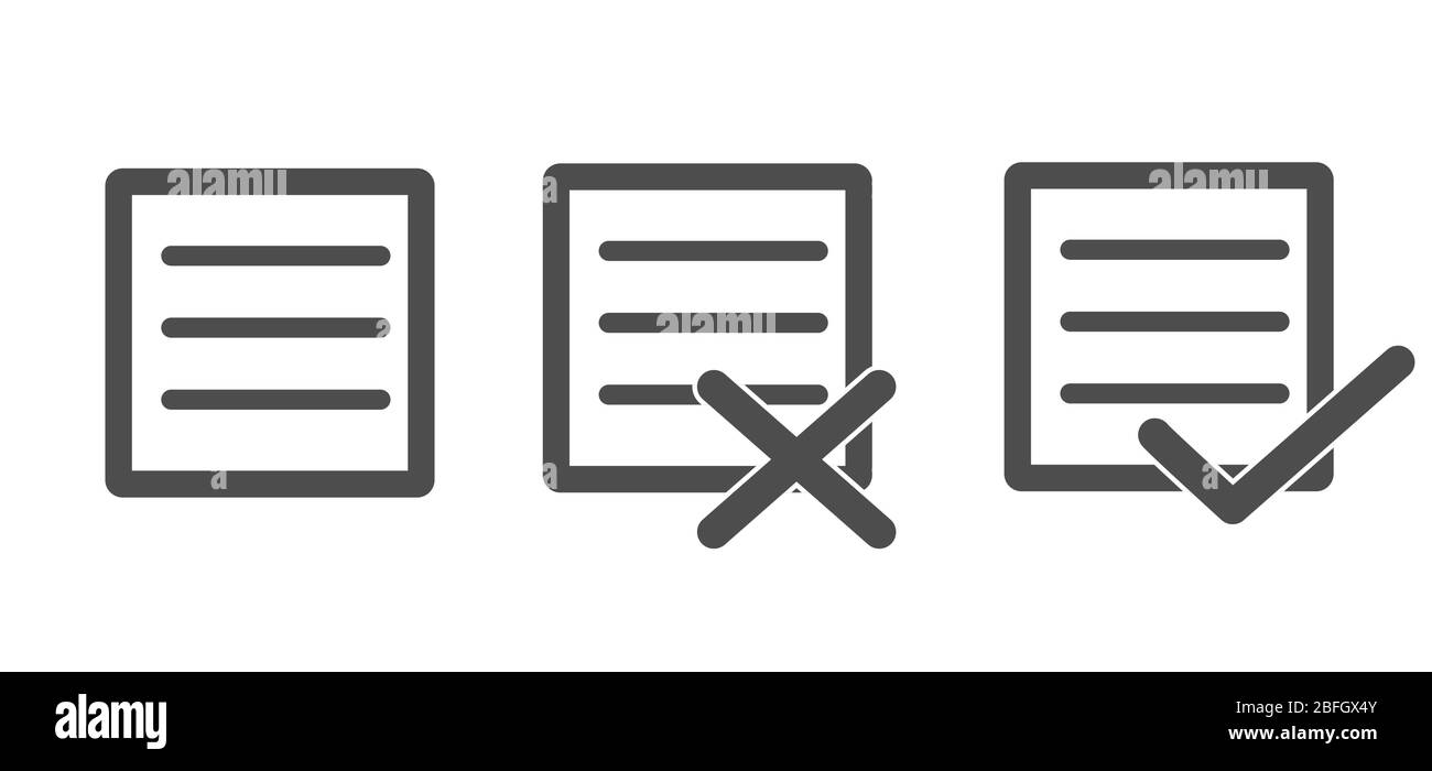 Vector set with document symbols for websites and applications. Stock ...