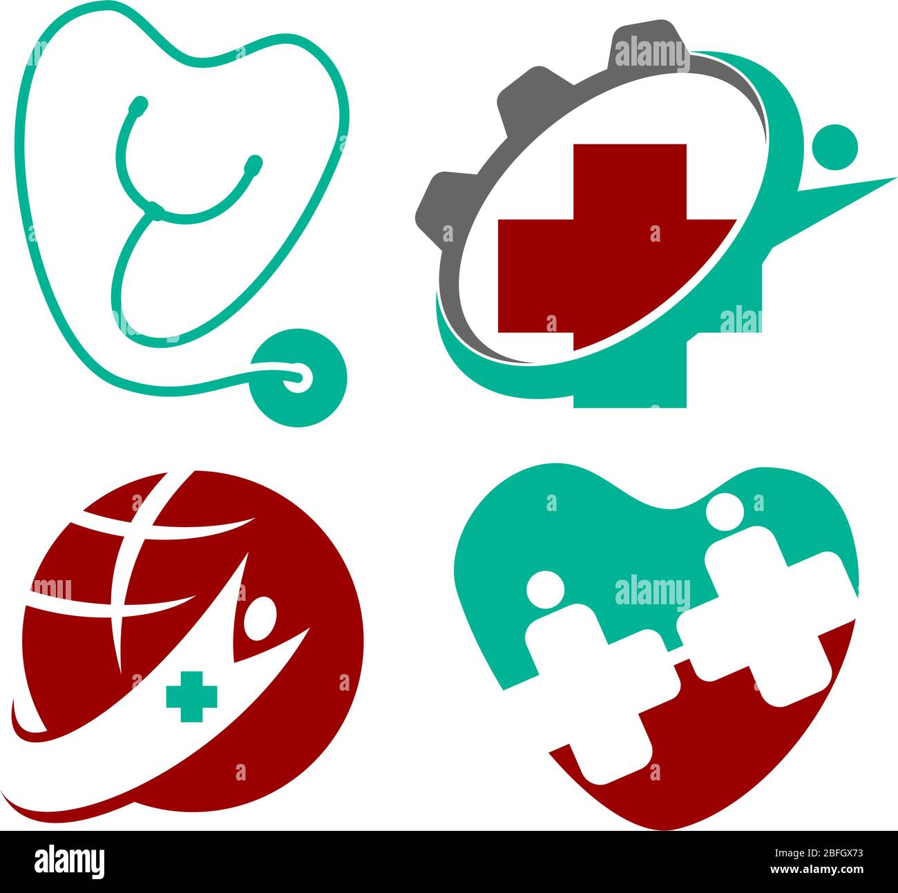 Medical Health Clinic Illustration logo template Stock Vector Image ...